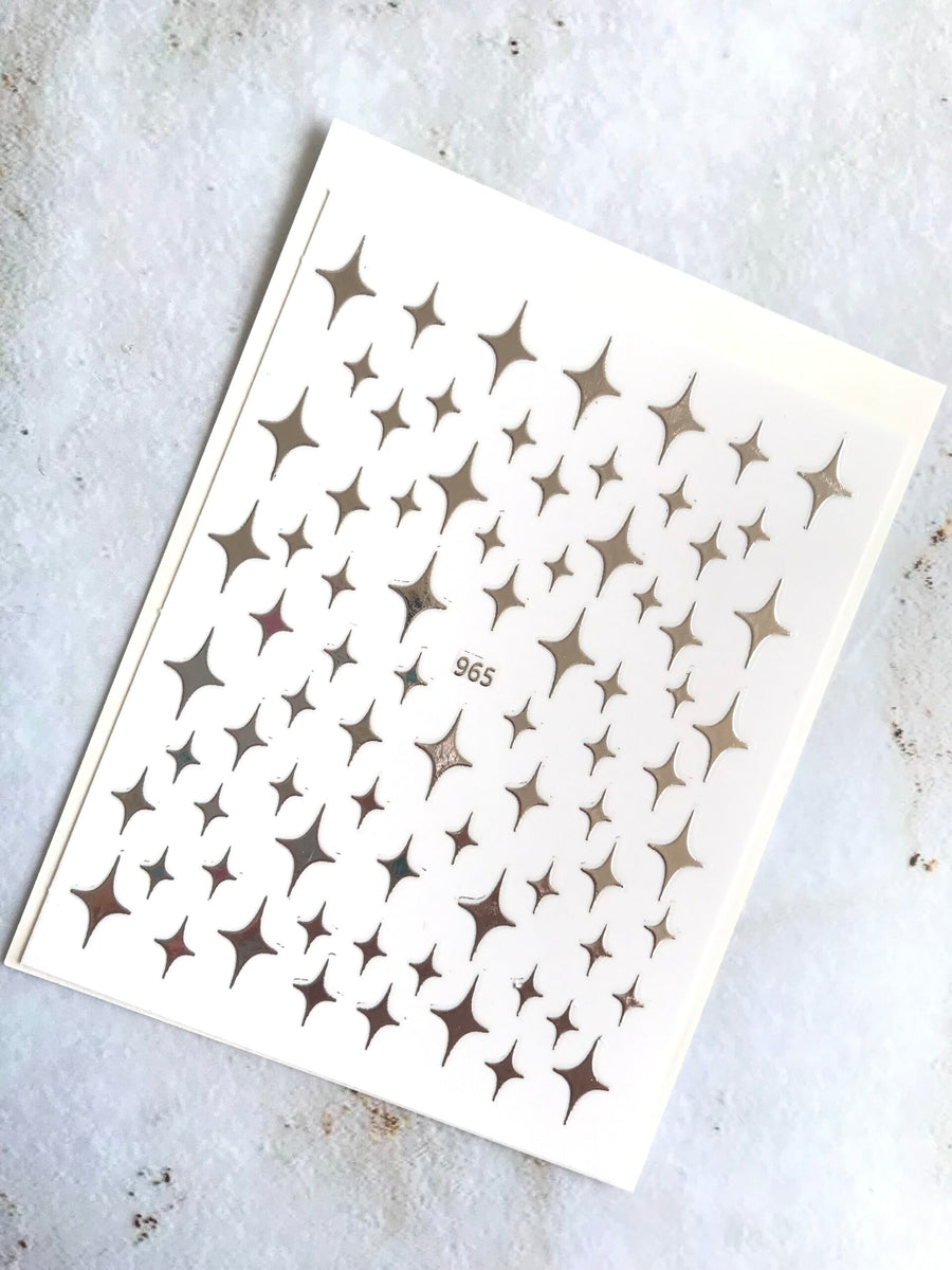 Sticker Destello Plateado 05 – Menta Rosa