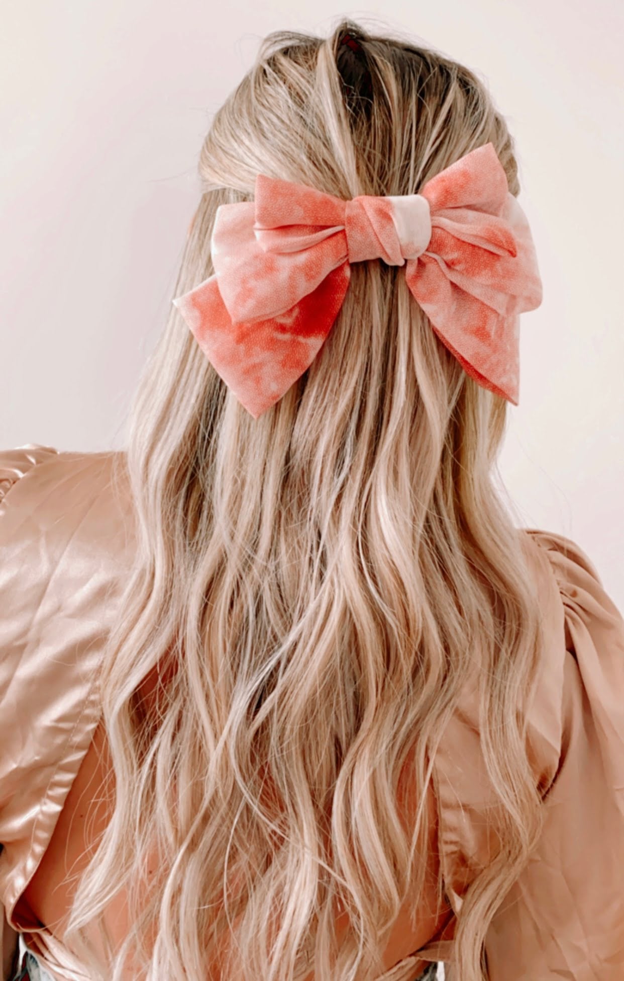 Moño Tie Dye – Menta Rosa